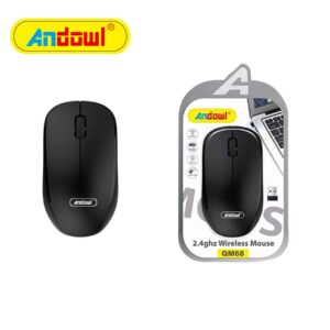 Andowl QM68 Ασύρματο Ποντίκι Μαύρο – GoodsCy e-Store