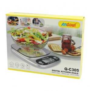 ANDOWL Ψηφιακή ζυγαριά κουζίνας 10 kg/1g Q-C305 – GoodsCy e-Store