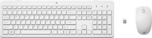 HP 230 Ασύρματο Σετ Πληκτρολόγιο & Ποντίκι Ελληνικό Λευκό – GoodsCy e-Store